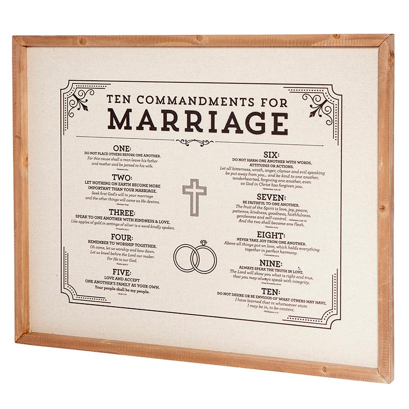 Ten Commandments of Marriage – Seedlings Gifts & Books