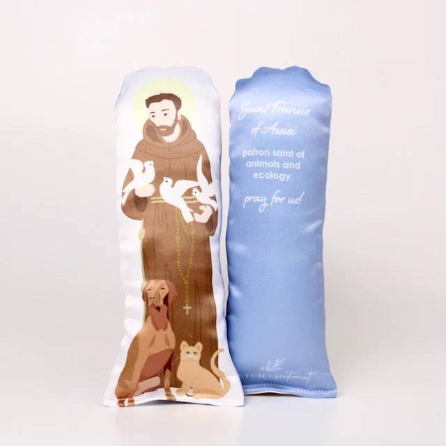 Saint Francis of Assisi Plush Catholic Prayer Doll – Seedlings Gifts ...